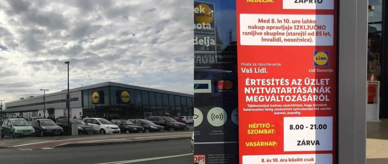 Lidl razburil Prekmurce: Napis v madžarščini na soboški poslovalnici ...