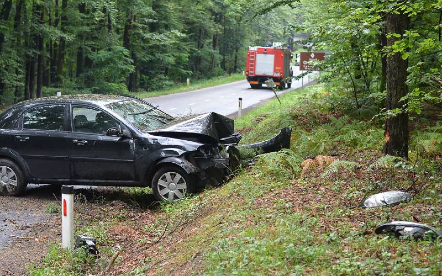 Zapeljal z mokre ceste in trčil v drevo | Sobotainfo.com