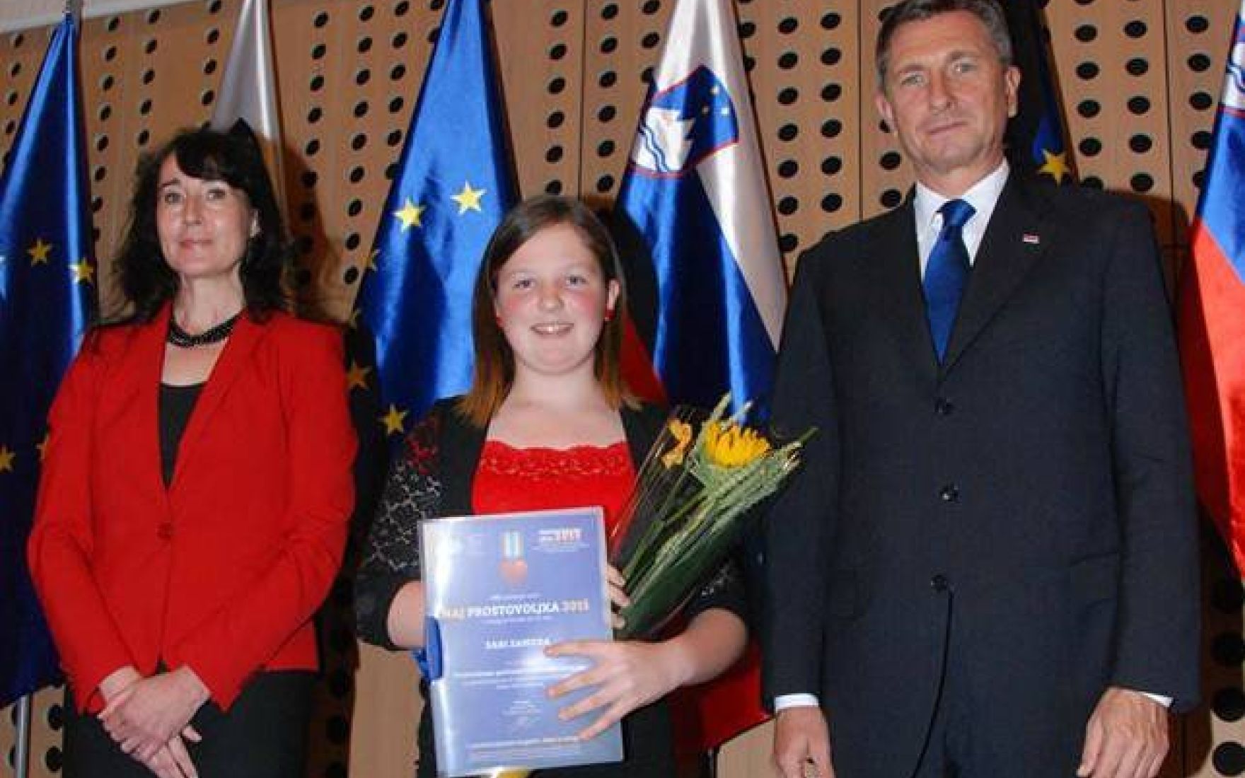 Sara Zamuda in Matjaž Jureš med naj prostovoljci minulega leta ...