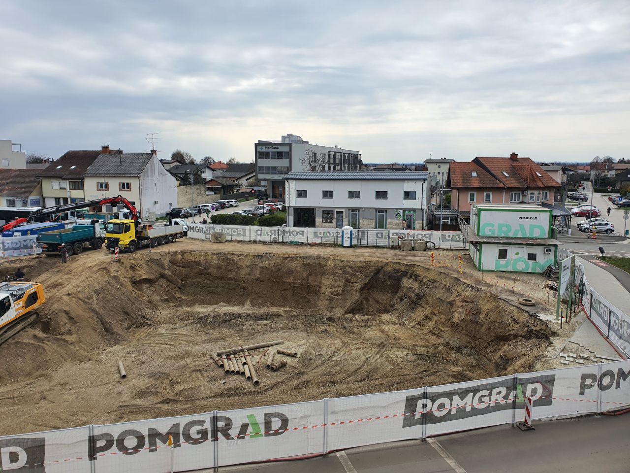 FOTO in VIDEO: Kako izgleda gradnja poslovno-stanovanjskega objekta v ...